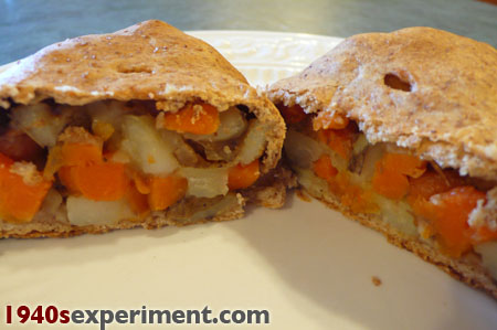Wartime Vegetable Turnovers - The 1940's Experiment