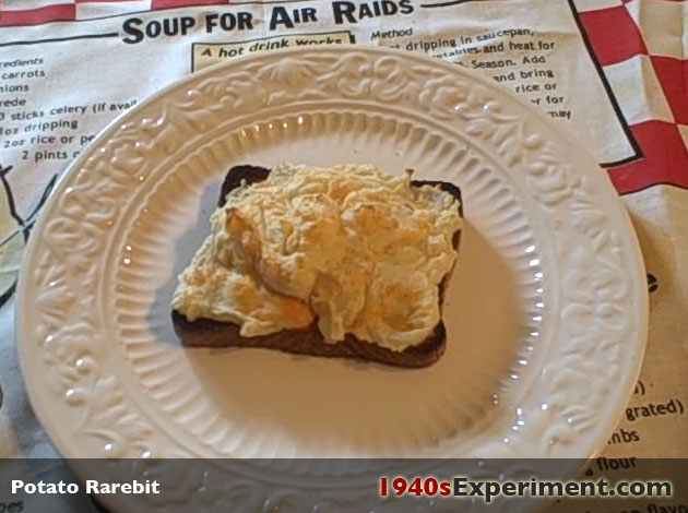 Potato Rarebit - 1940s Recipe - The 1940's Experiment