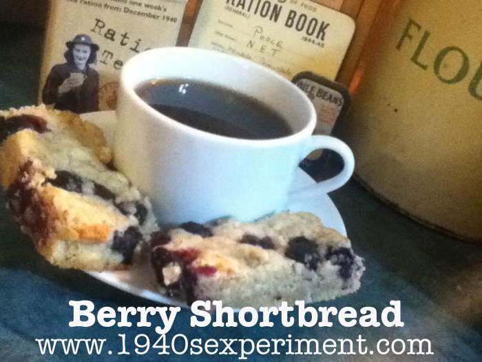 Wartime berry shortbread No 98 - The 1940's Experiment