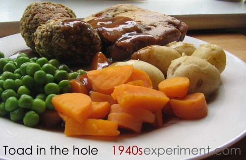 Toad in the Hole- Recipe No 114 - The 1940's Experiment