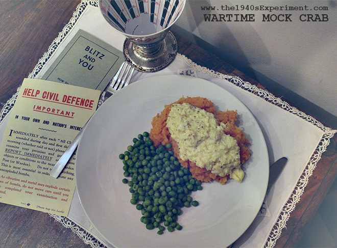 Wartime Mock Crab - Recipe No. 145 - The 1940's Experiment